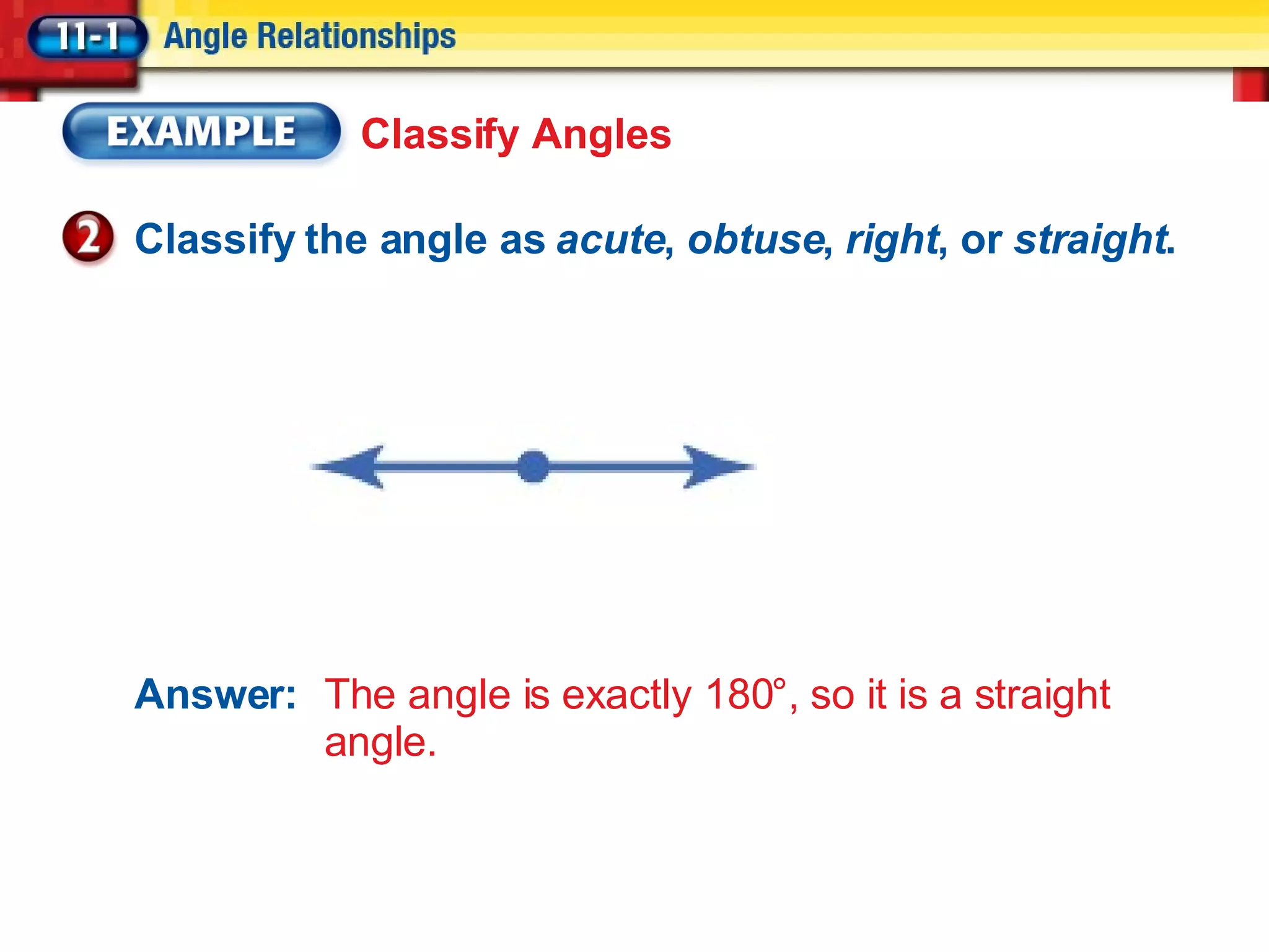 Angle Relationships Power Point | PPT
