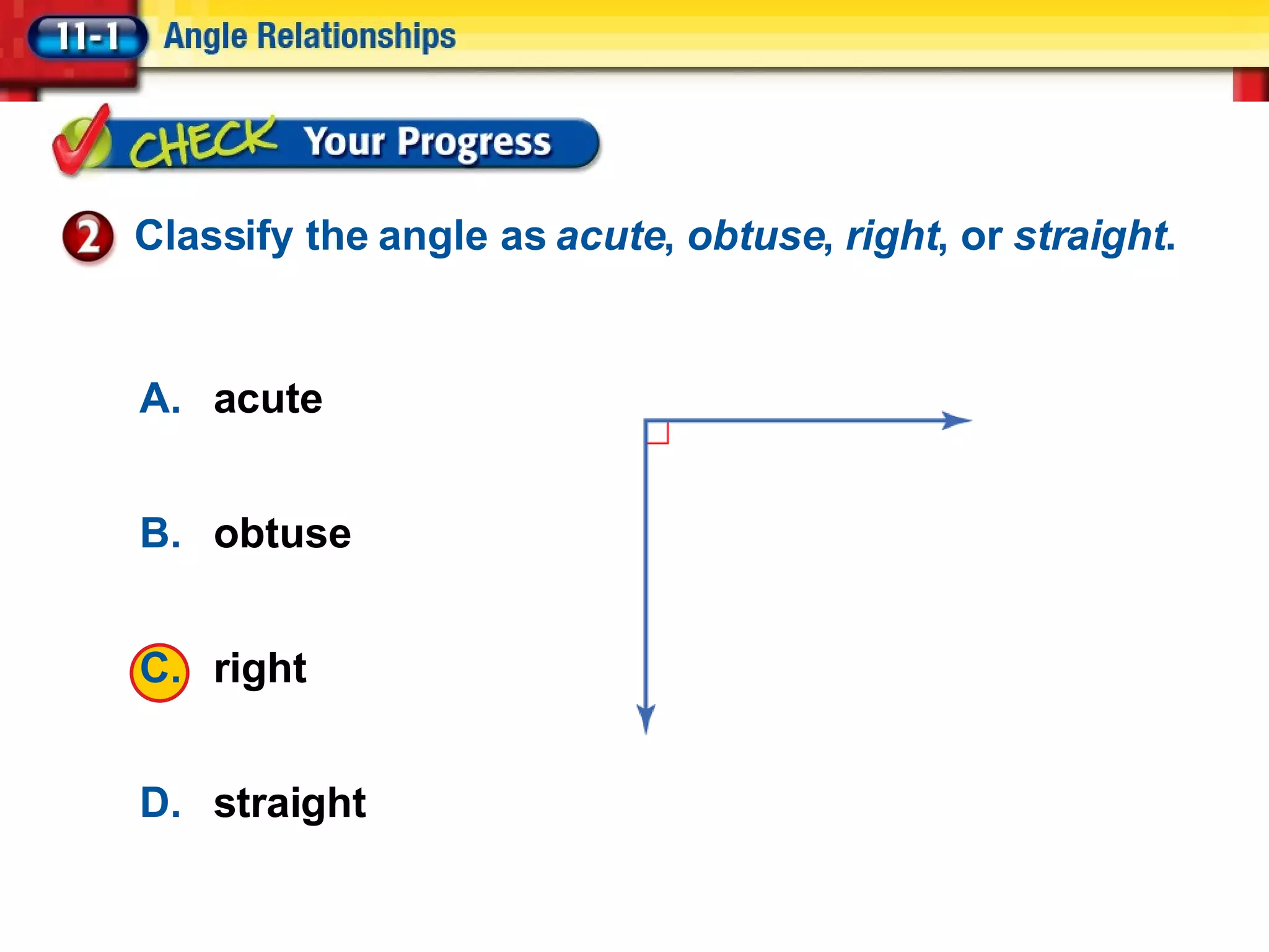 Angle Relationships Power Point | PPT