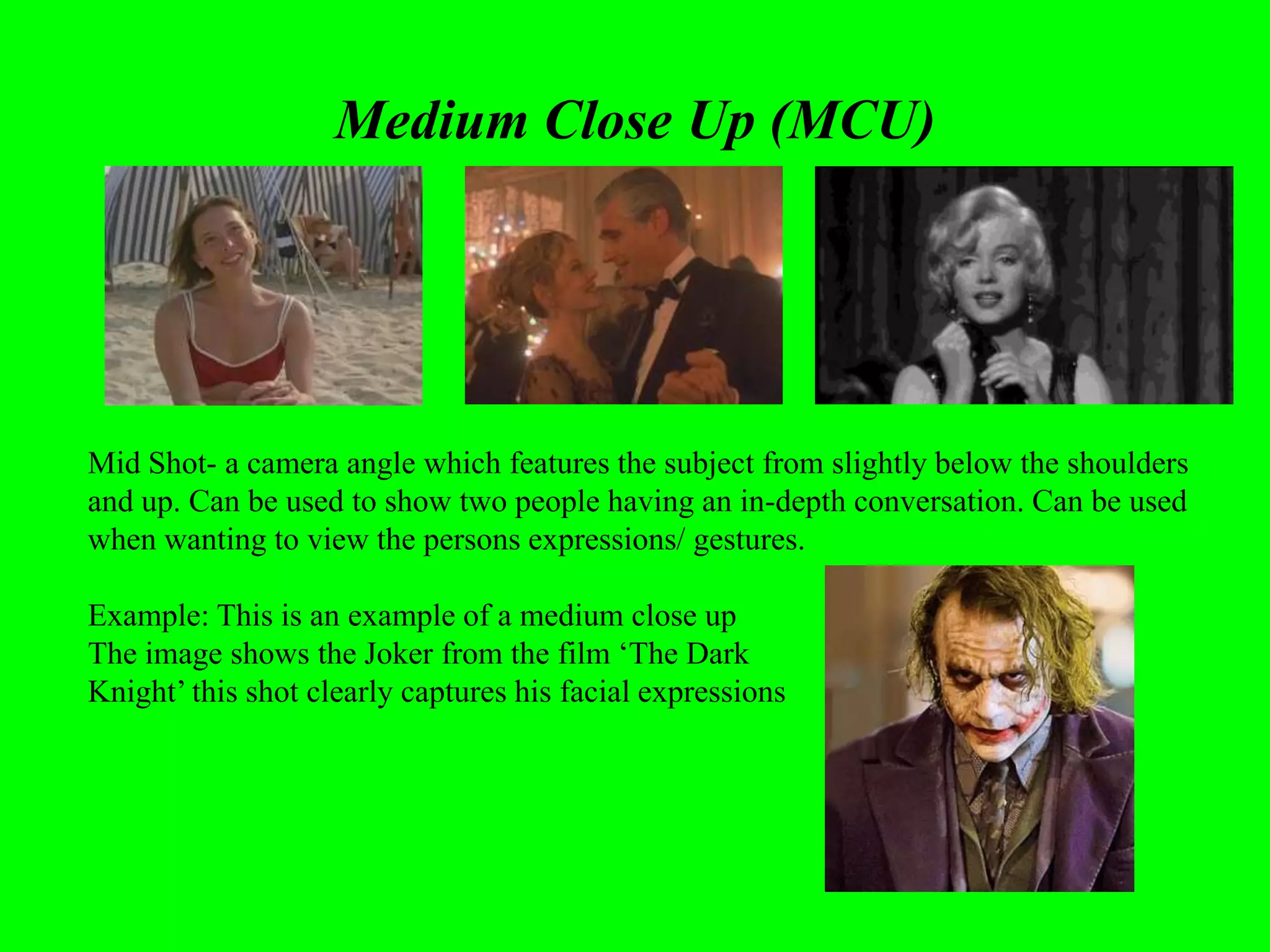 Angle and shot guide (2) | PPT | Free Download