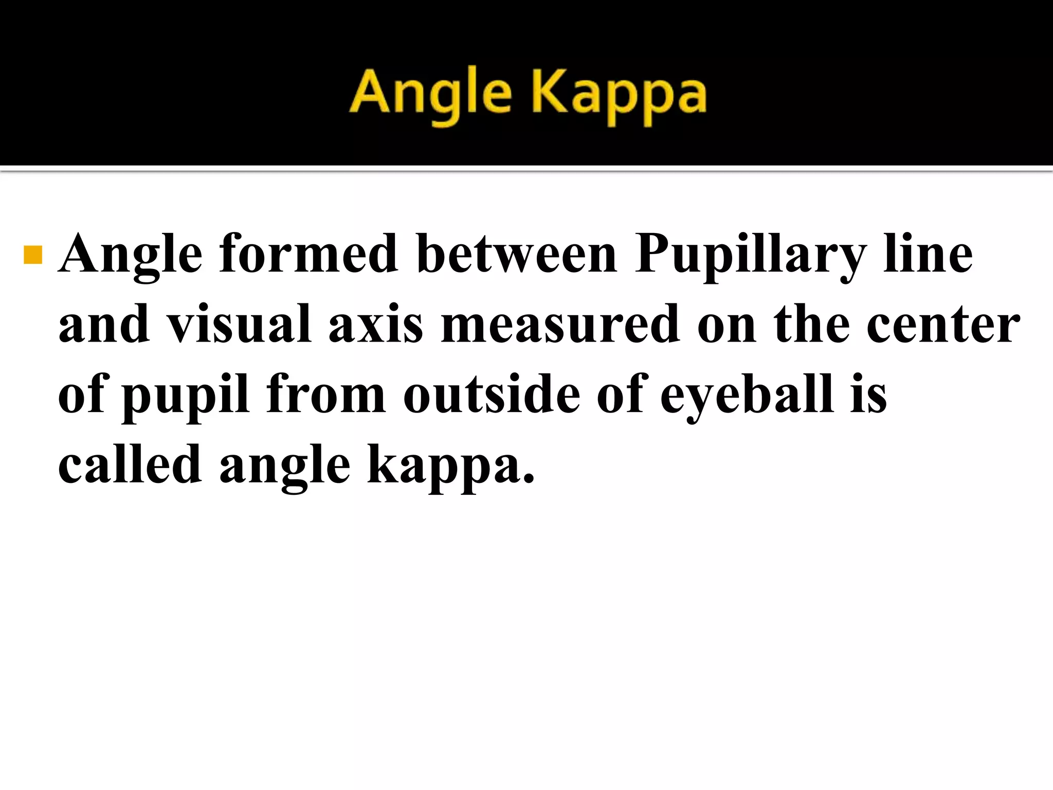 Angle & Axis of Eyeball | PPTX