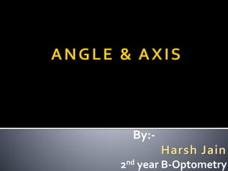 Angle & Axis of Eyeball | PPTX