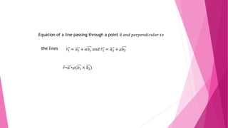 3 D GEOMETRY - ANGLE BETWEEN 2 LINES | PPTX | Science
