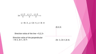 3 D GEOMETRY - ANGLE BETWEEN 2 LINES | PPTX