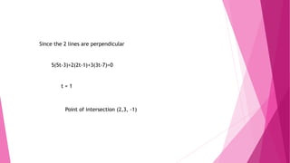 3 D GEOMETRY - ANGLE BETWEEN 2 LINES | PPTX | Science