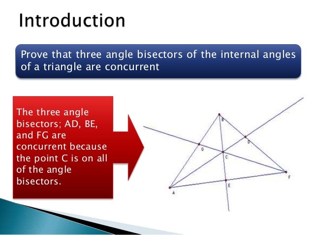 Angle Bisectors Of Triangle Are Concurrent