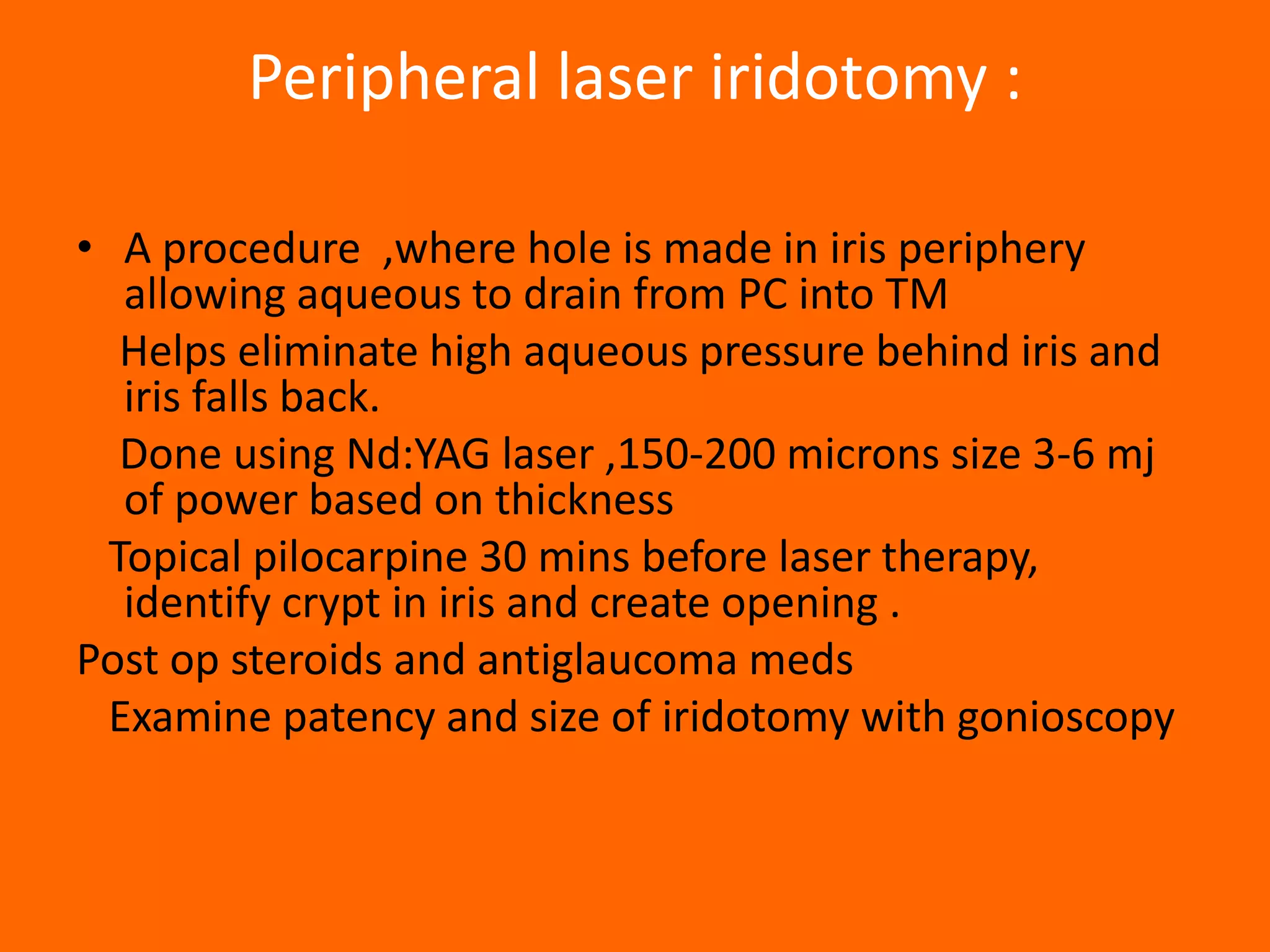 Angle closure glaucoma | PPTX