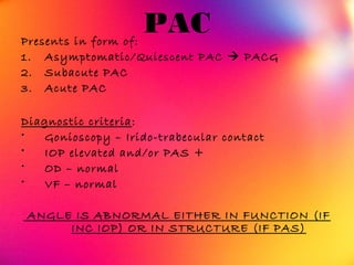Angle closure glaucoma | PPT