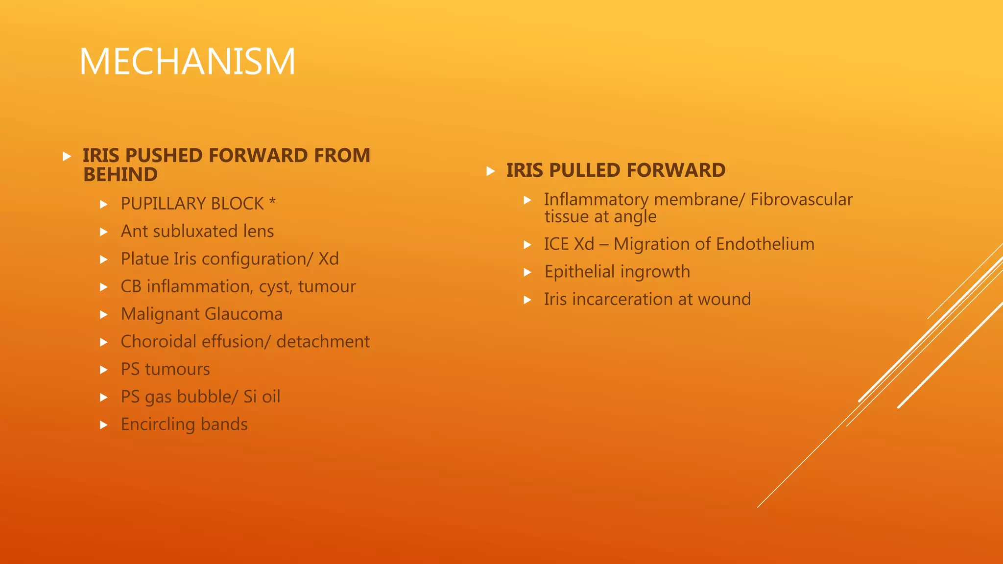 Angle closure glaucoma | PPTX