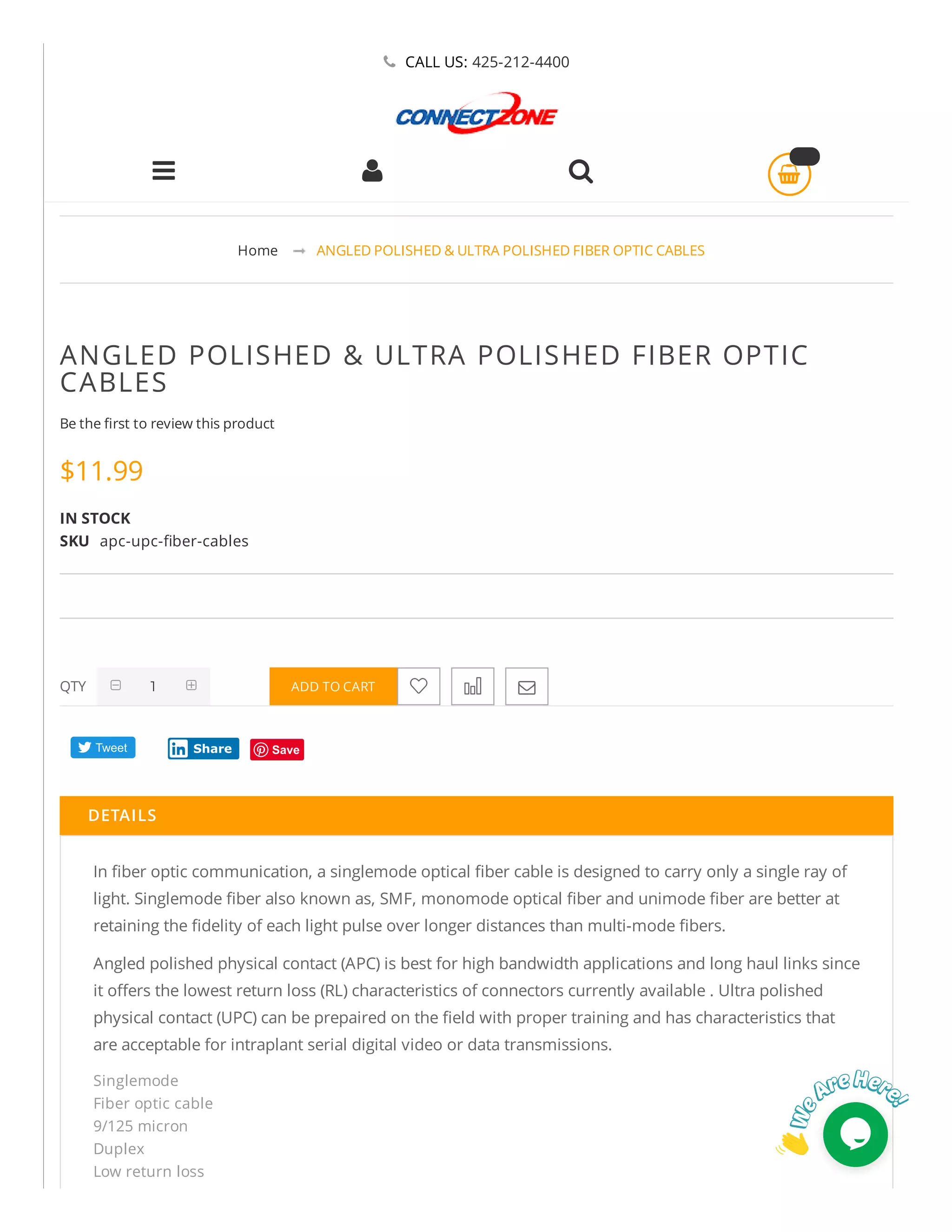 Angled polished & ultra polished fiber optic cables | PDF