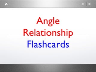 Angle Relationship Flashcards | PPT