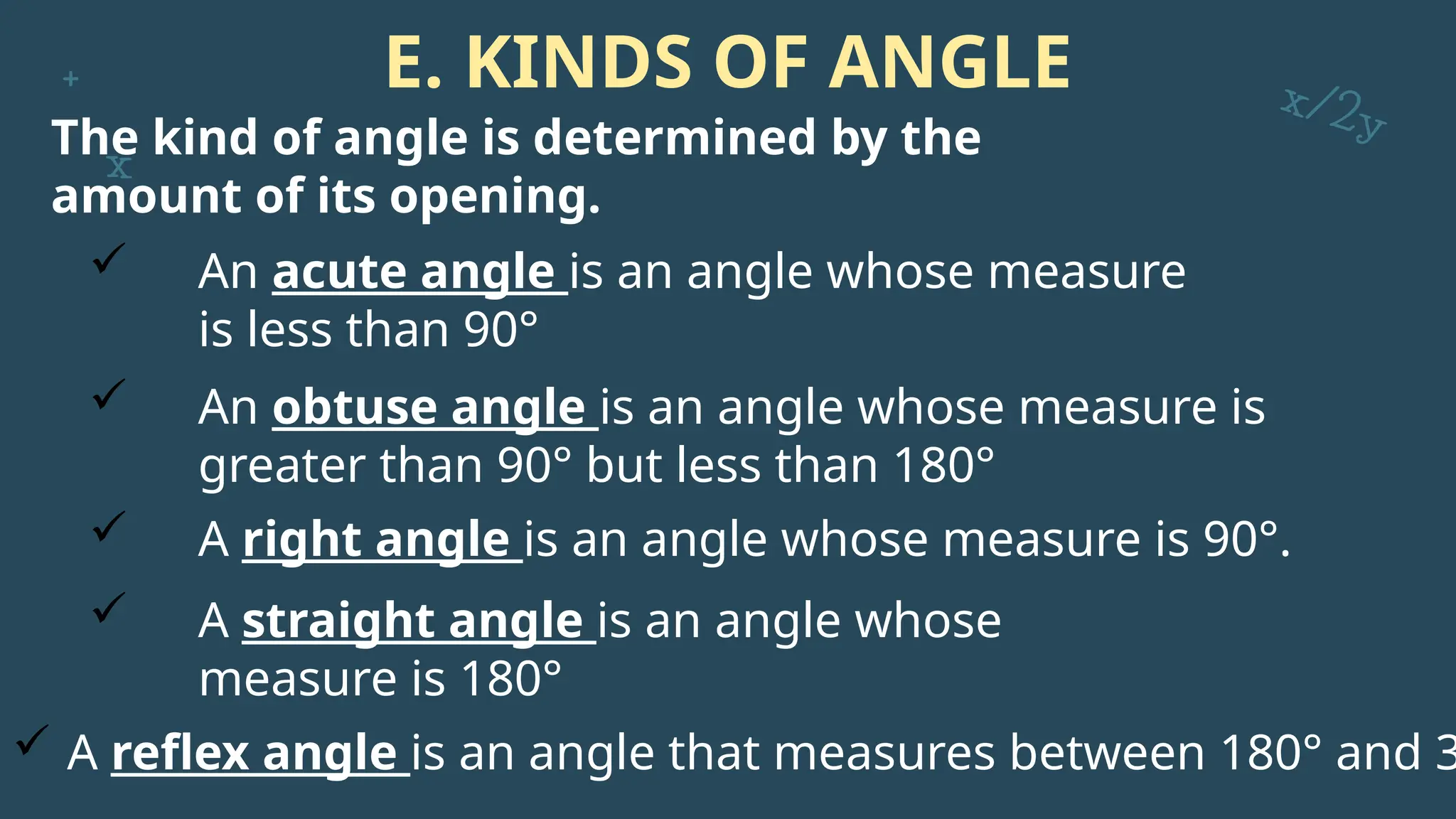 Grade 4 angles, kind of angles, types of angles | PPTX