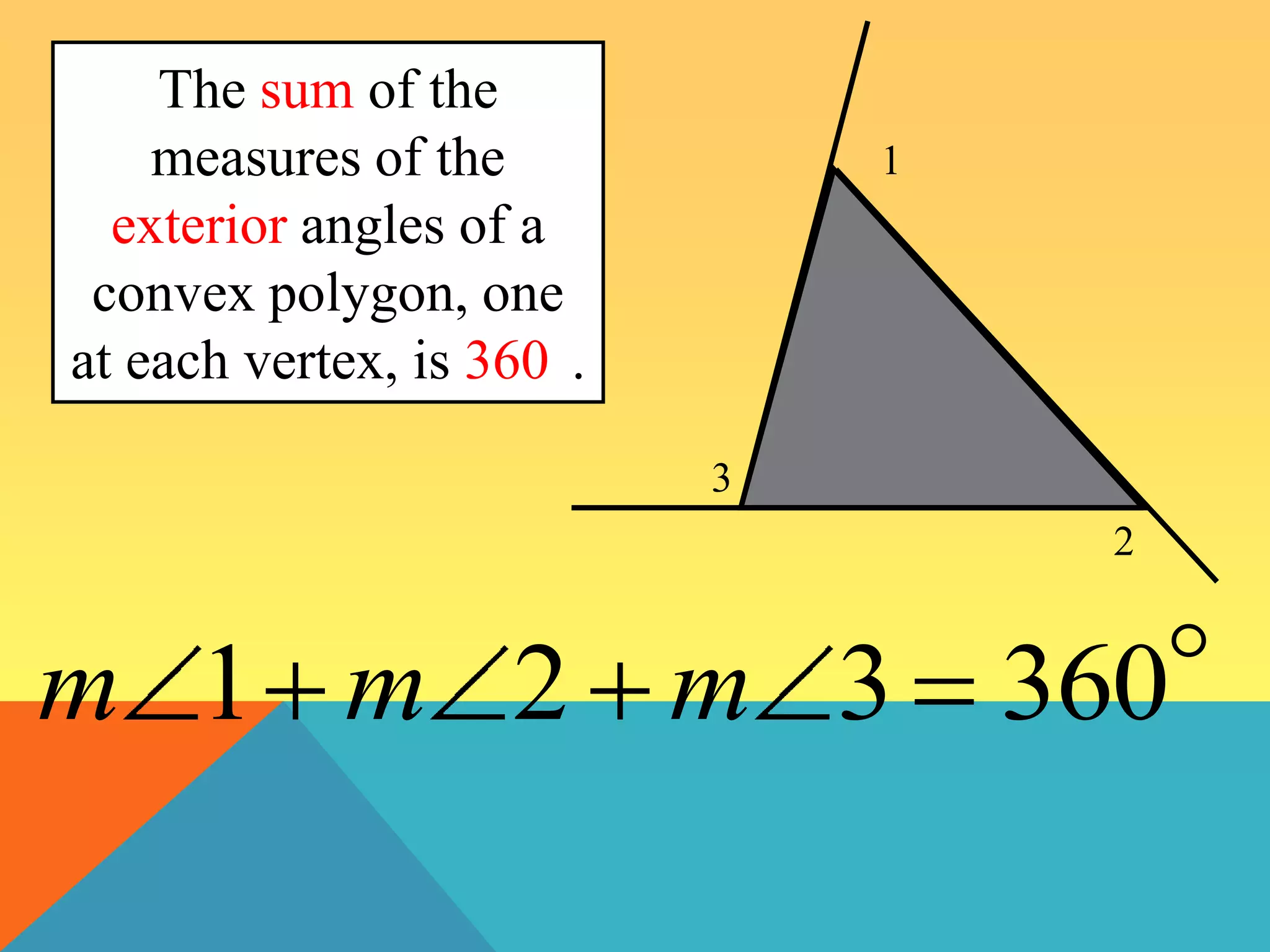 Angle measures in polygons lesson | PPTX