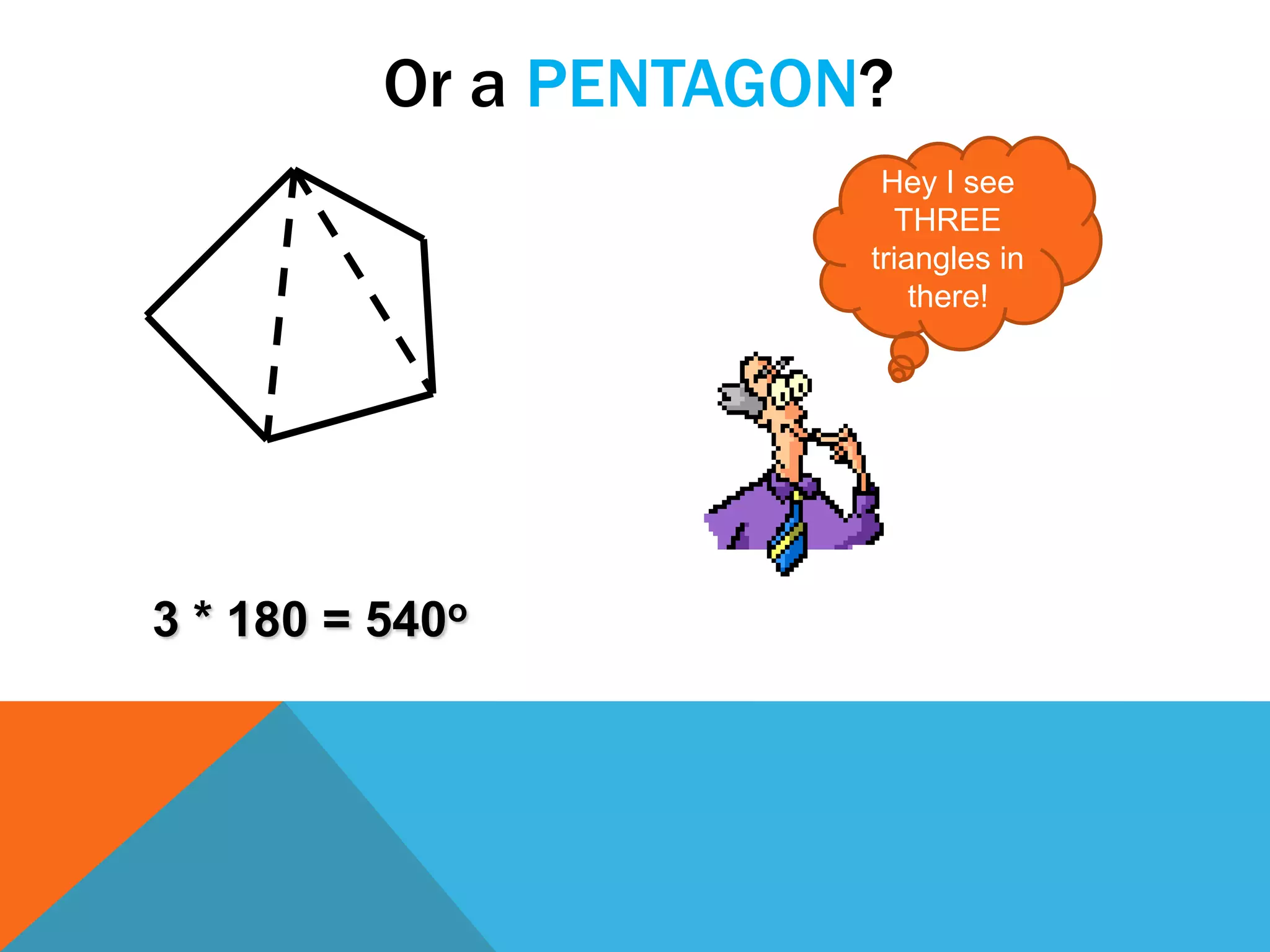 Angle measures in polygons lesson | PPTX