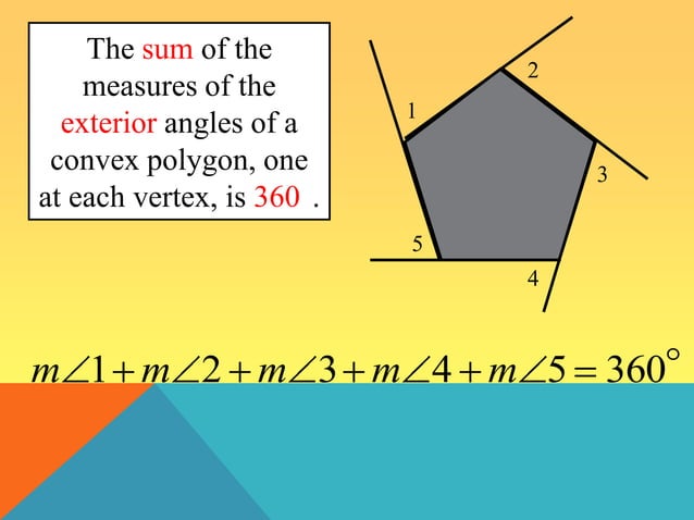 Angle measures in polygons lesson | PPTX
