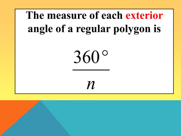 Angle measures in polygons lesson | PPTX