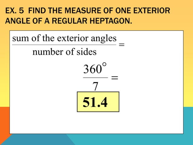Angle measures in polygons lesson | PPTX