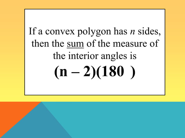 Angle measures in polygons lesson | PPTX