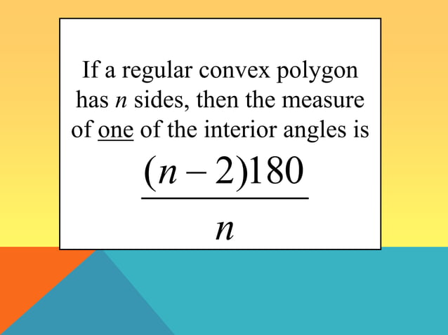 Angle measures in polygons lesson | PPTX