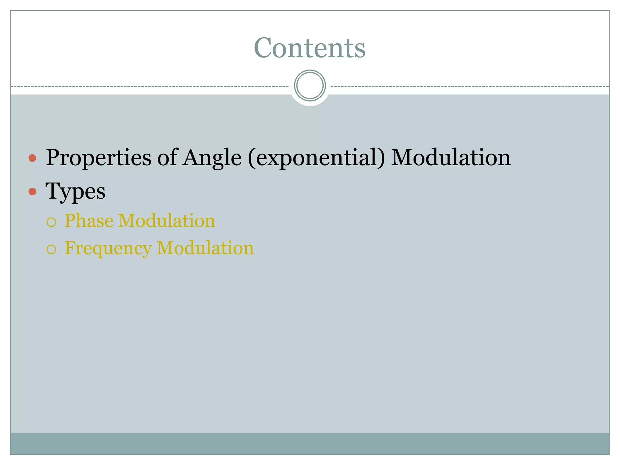 Angle modulation | PPTX