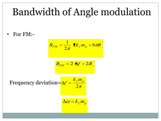 Angle modulation | PPTX