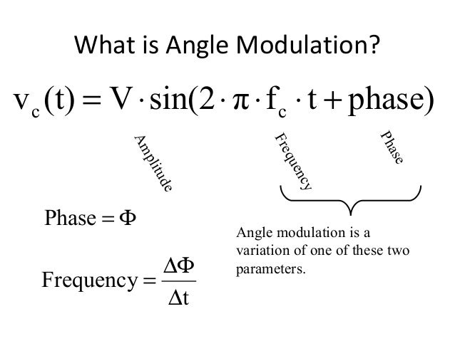 Angle modulation