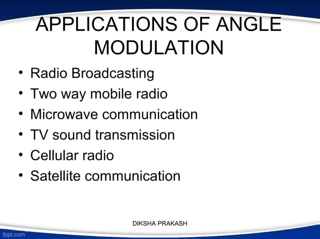 Angle modulation | PPT