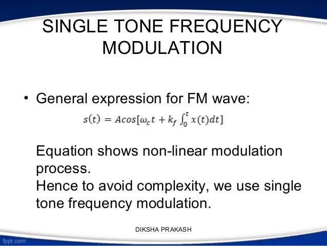 Angle modulation