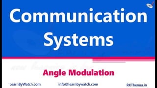 Angle modulation | PPTX