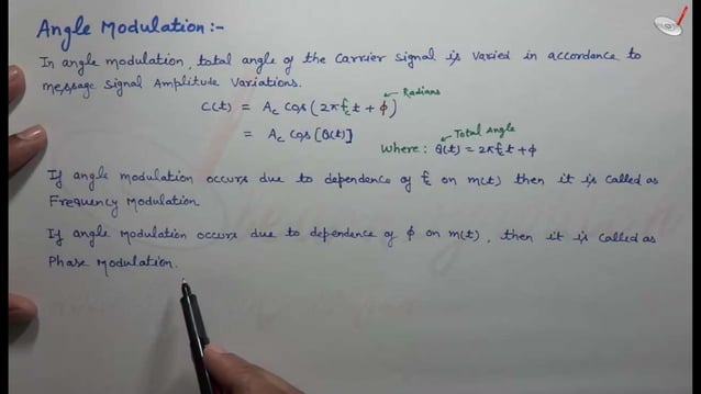 Angle modulation | PPT