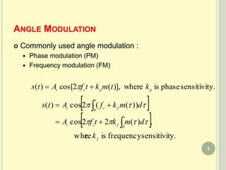 Angle modulation | PPT