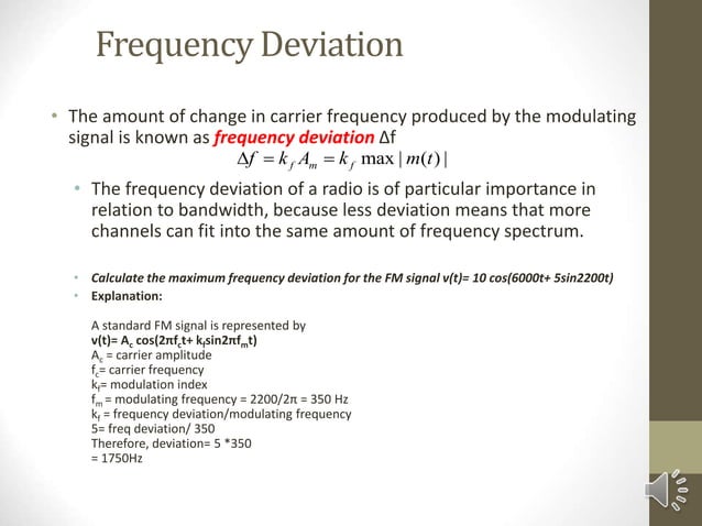Angle Modulation in Analog Communication | PPT | Digital Audio | Computer Software and Applications