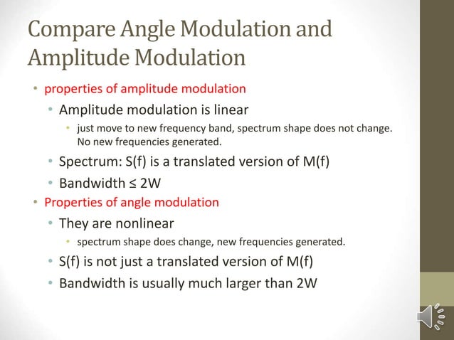 Angle Modulation In Analog Communication Ppt