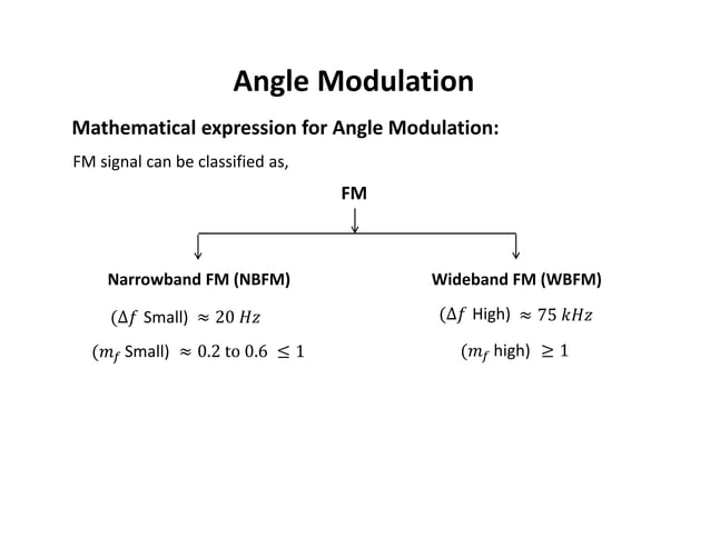 Angle Modulation( Types and Properties) | PDF