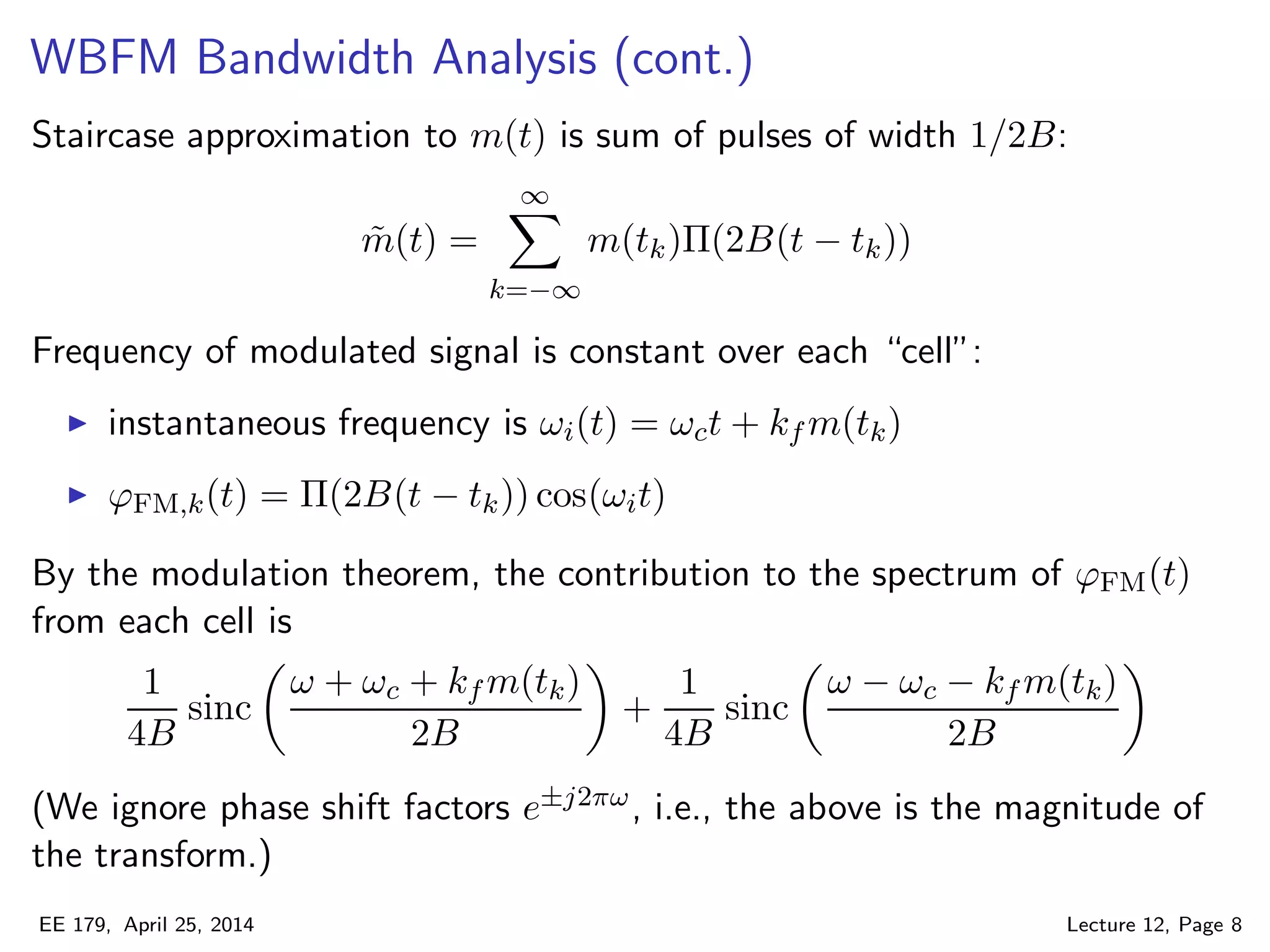 Angle modulation fm | PPT