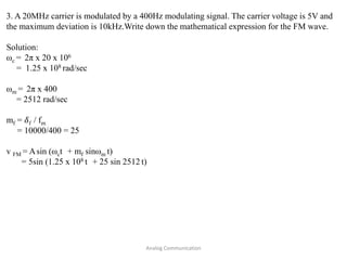 Angle Modulation -Frequency Modulation and Phase Modulation.pptx