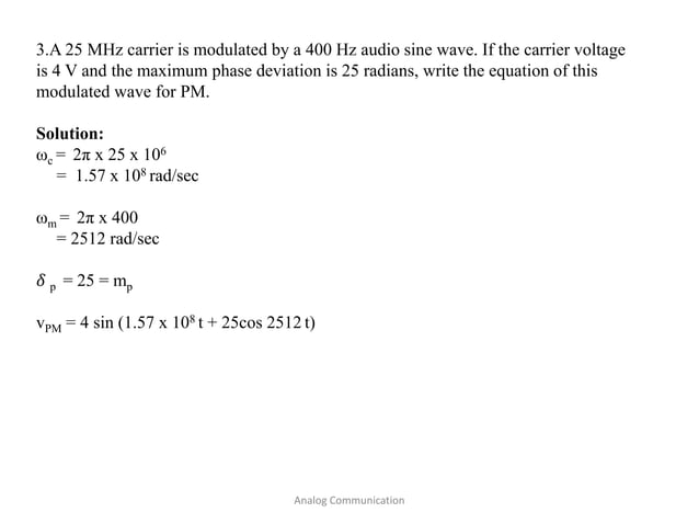 Angle Modulation -Frequency Modulation and Phase Modulation.pptx