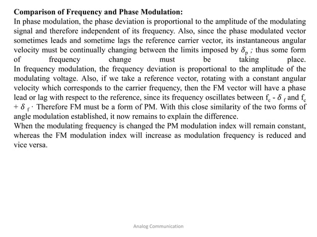 Angle Modulation -Frequency Modulation and Phase Modulation.pptx