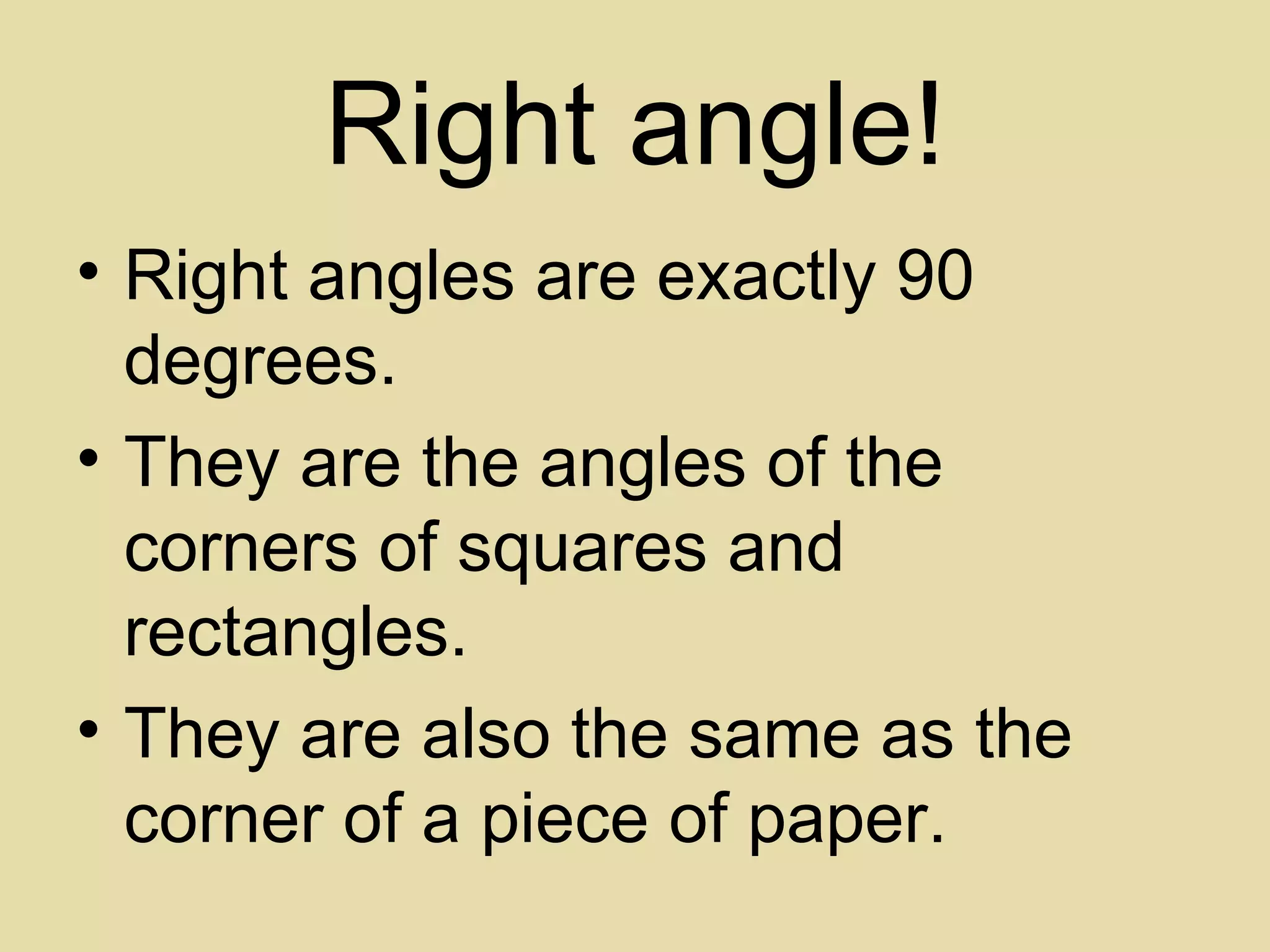 Angle Names | PPT | Geography | Science