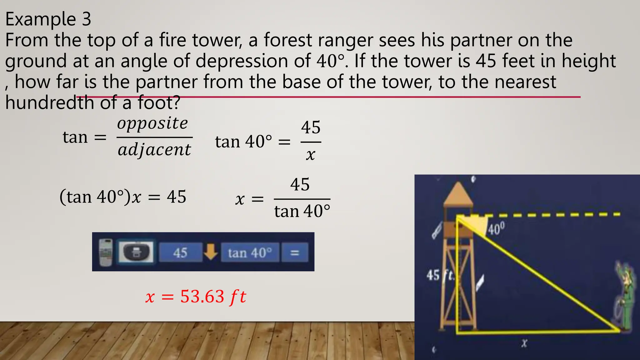 Angle Of Elevation And Angle Depression Pptx