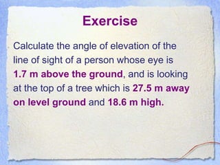 Angle of elevation and depression by: Erwin Navarro | PPT