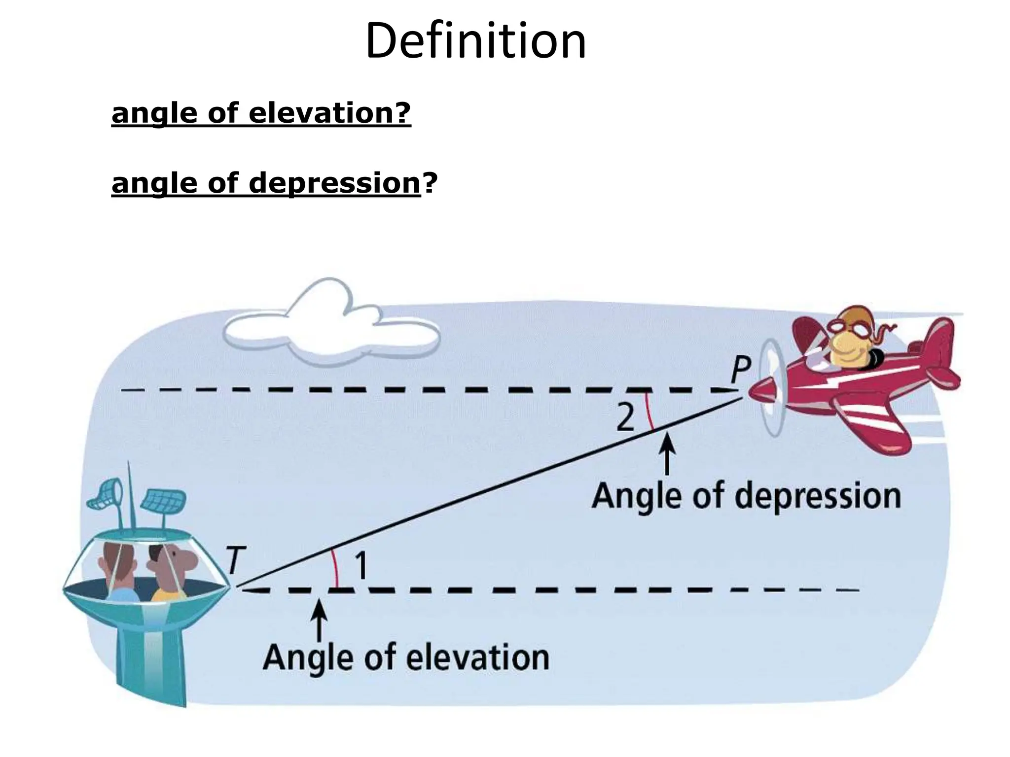 Real life application of angle of elevation and depression.pptx