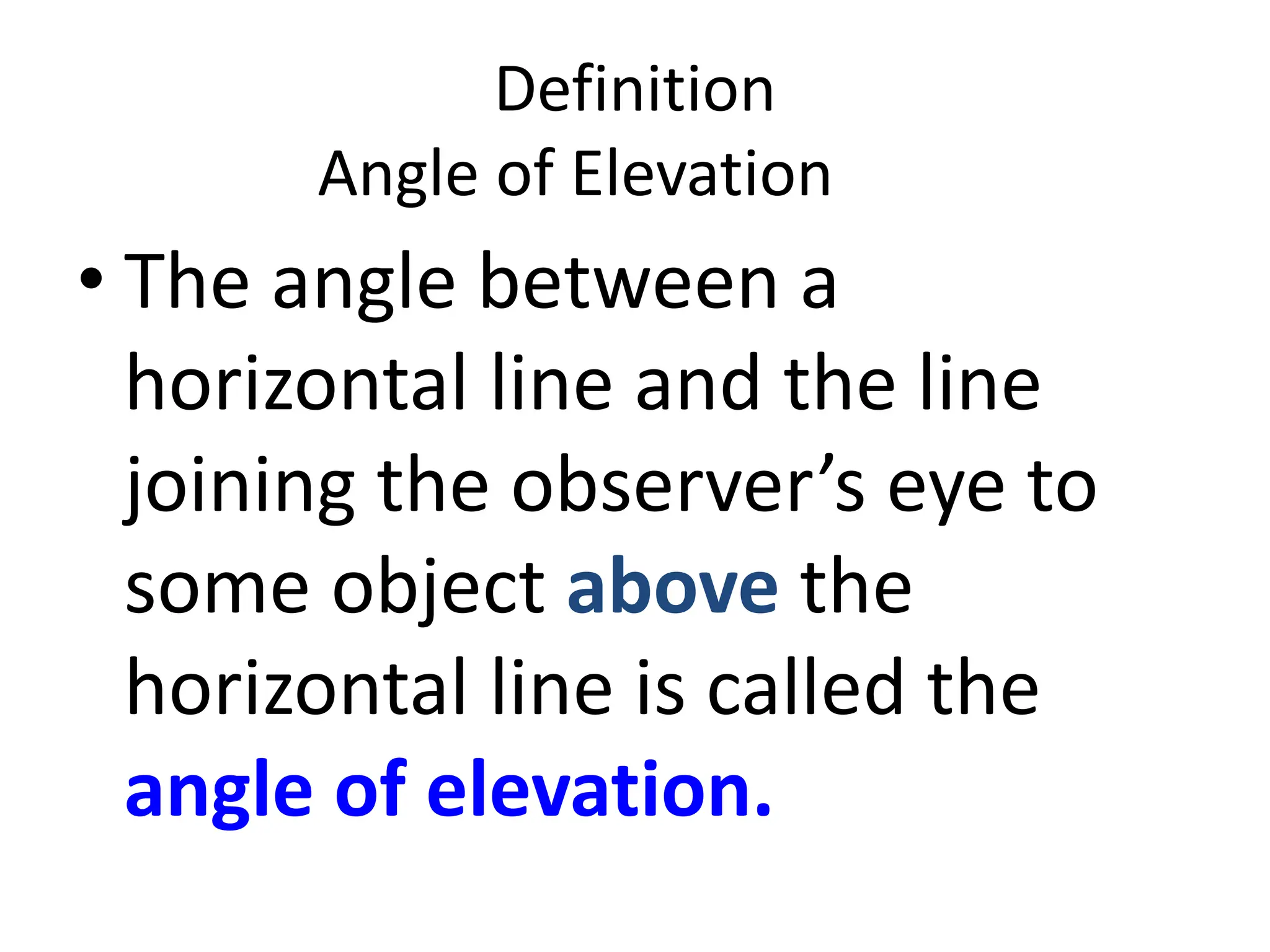 Real life application of angle of elevation and depression.pptx