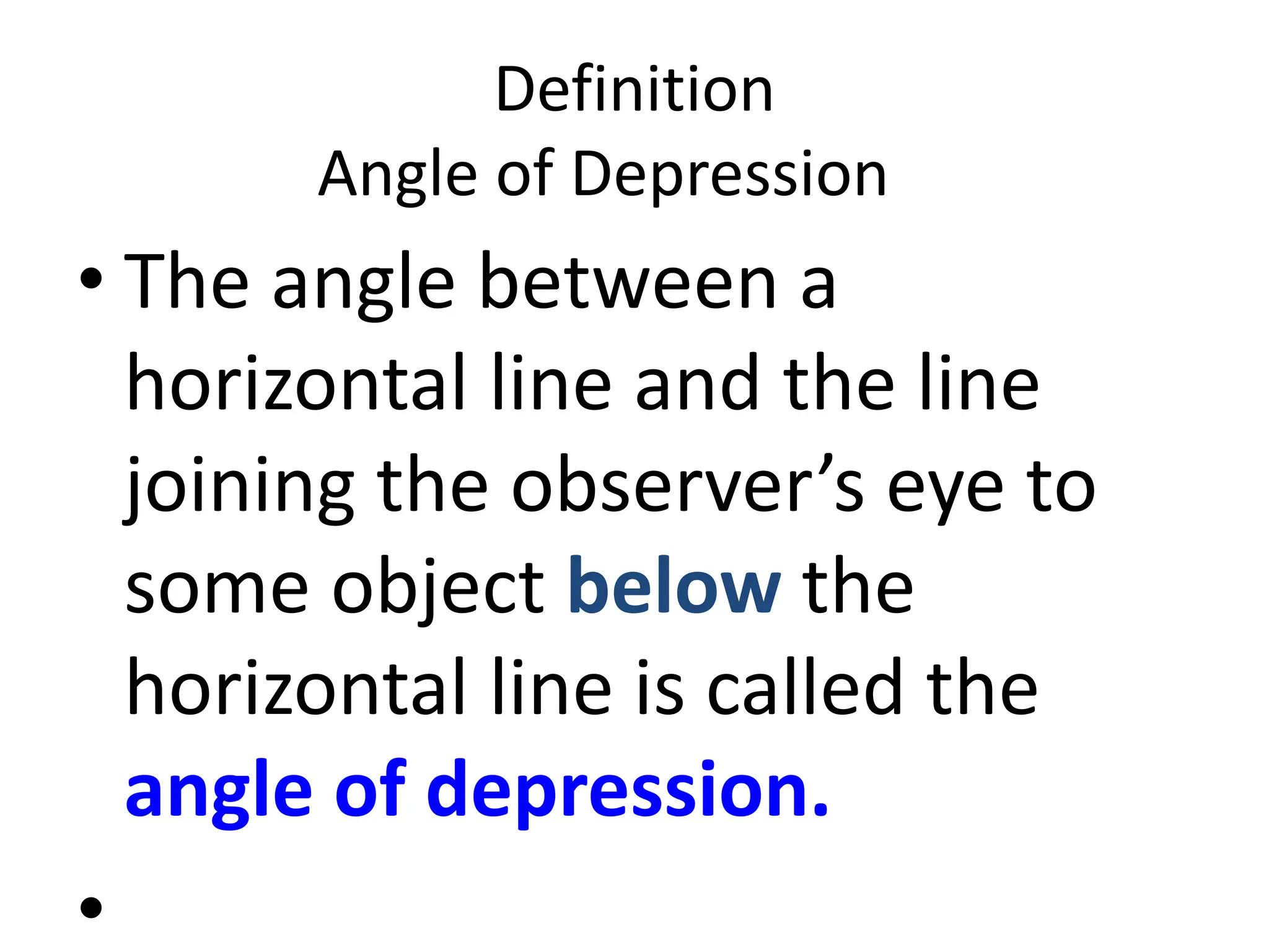 Real life application of angle of elevation and depression.pptx