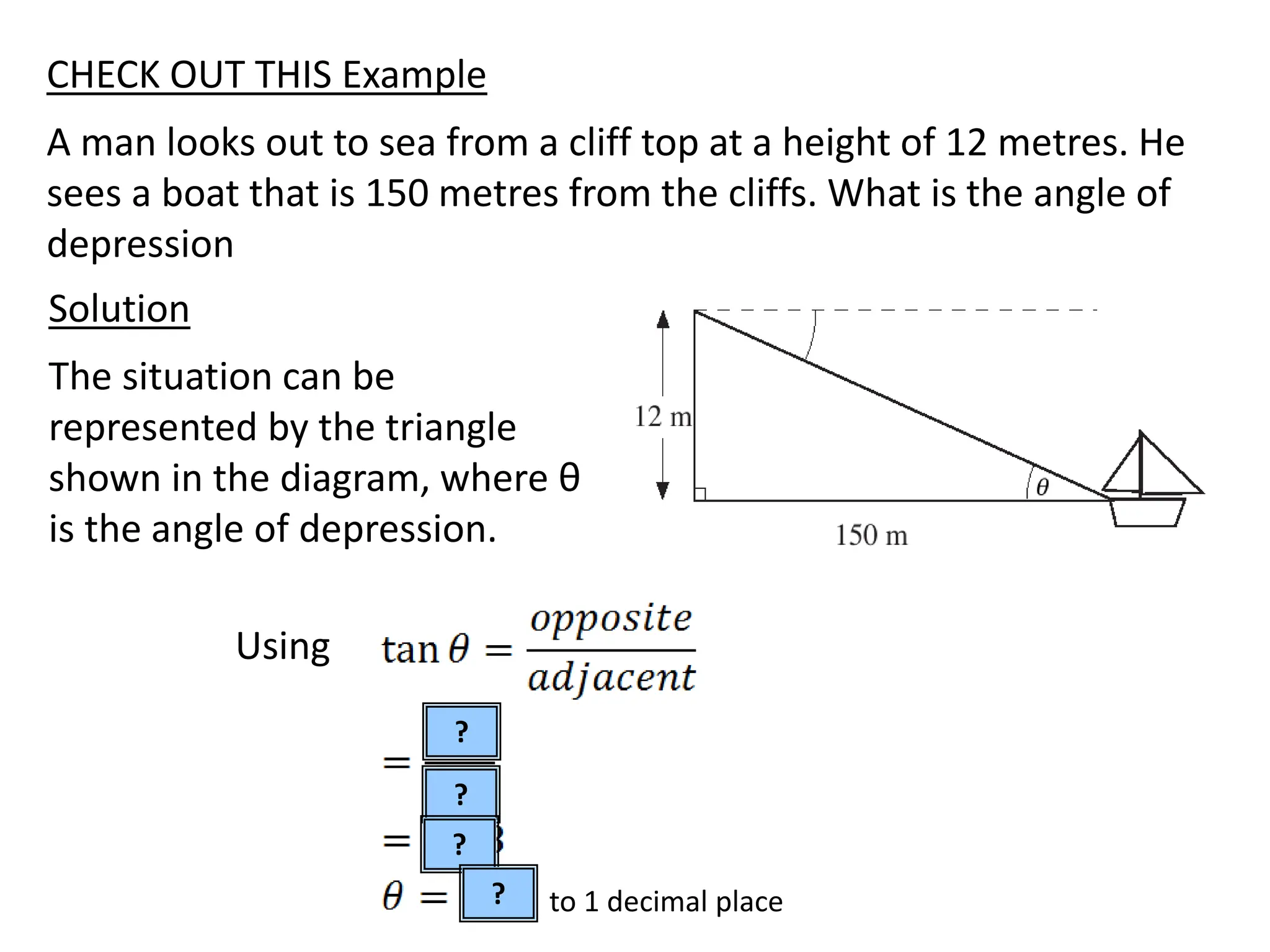 Real life application of angle of elevation and depression.pptx