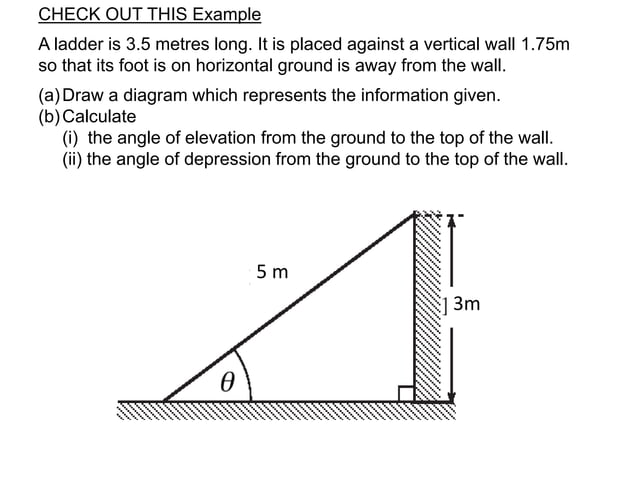 Real life application of angle of elevation and depression.pptx