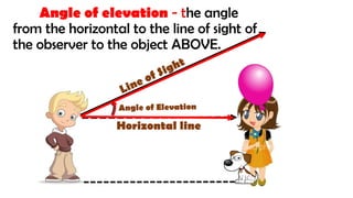 ANGLE OF ELEVATION AND DEPRESSION and Problem Solving.pptx
