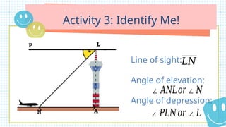 Understanding Angles of Elevation and Depression in Geometry | PPTX