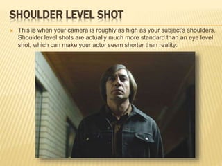 Angle of shots | PPSX