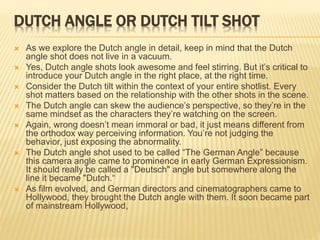 Angle of shots | PPSX