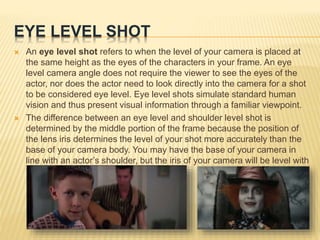 Angle of shots | PPSX